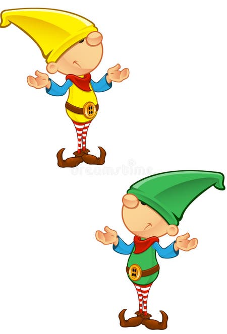 Elf Mascot - Confused stock vector. Illustration of merry - 27574914