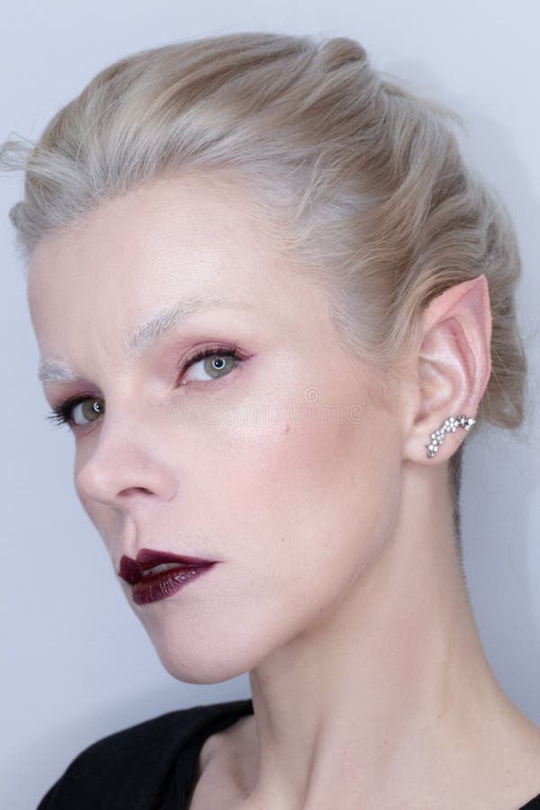 Elf Model with Makeup. Ready for All the Challenges of Elven Life ...