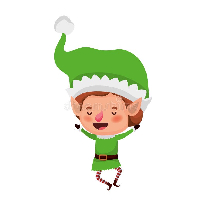 Elf Moving Avatar Character Stock Vector - Illustration of cute, santa ...