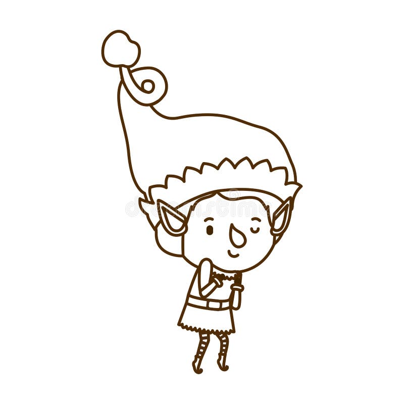 Elf Moving Avatar Character Stock Vector - Illustration of holiday ...