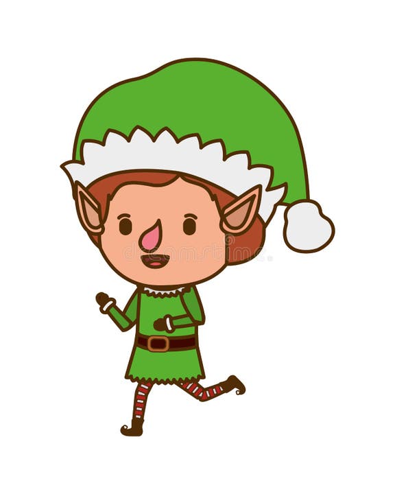 Elf Moving Avatar Character Stock Vector - Illustration of funny, white ...
