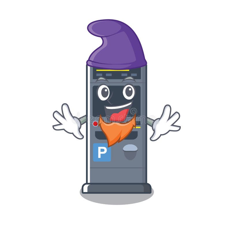 Elf Parking Vending Machine in a Character Stock Vector - Illustration ...