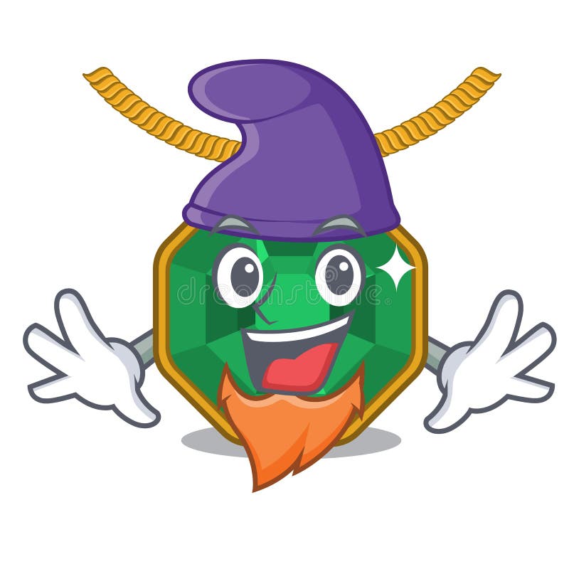 Elf Peridot Jewelry Isolated in the Mascot Stock Vector - Illustration ...