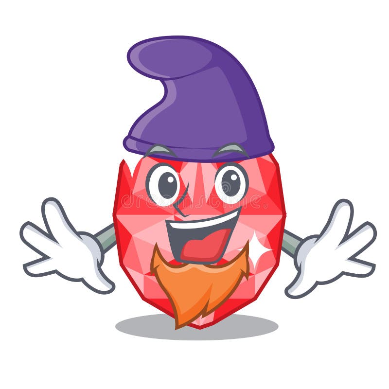 Elf Ruby Gems in a Cartoon Box Stock Vector - Illustration of cute ...