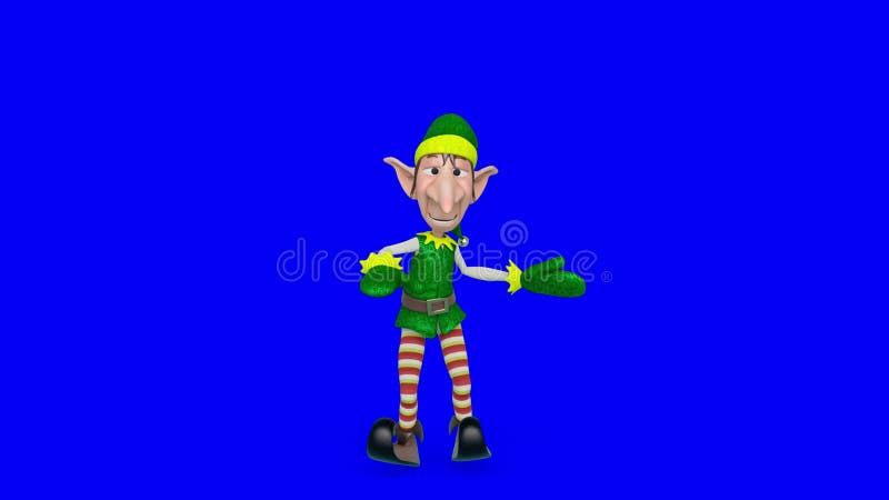 Elf santa helper dancing stock footage. Video of happy - 160810536
