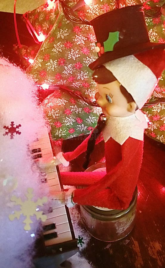 Elf on the Shelf stock image. Image of pony, shelf, buddy - 81954291