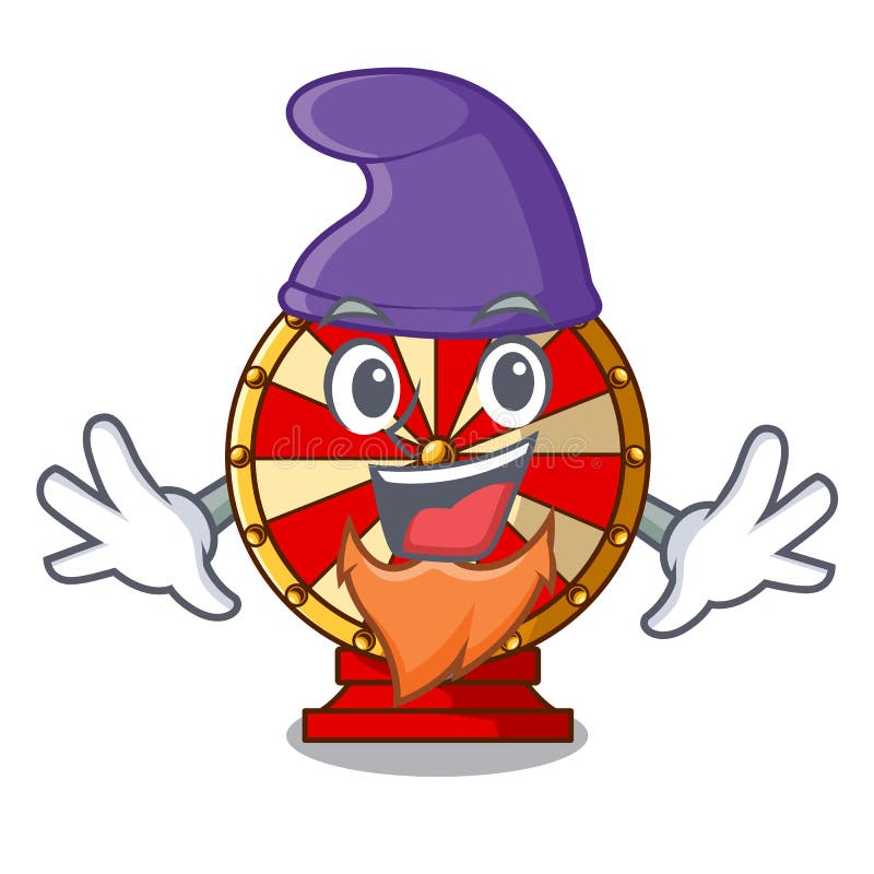 Elf Spinning Wheel Game the Mascot Shape Stock Vector - Illustration of ...