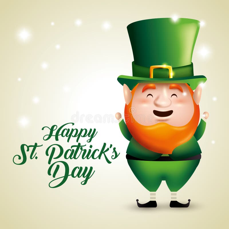 Elf To Traditional St Patrick Event Stock Vector - Illustration of ...