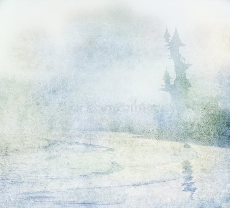 Elf tower ocean stock illustration. Illustration of ocean - 40884588