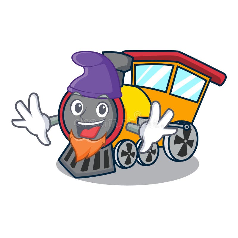 Elf Train Character Cartoon Style Stock Vector - Illustration of fast ...
