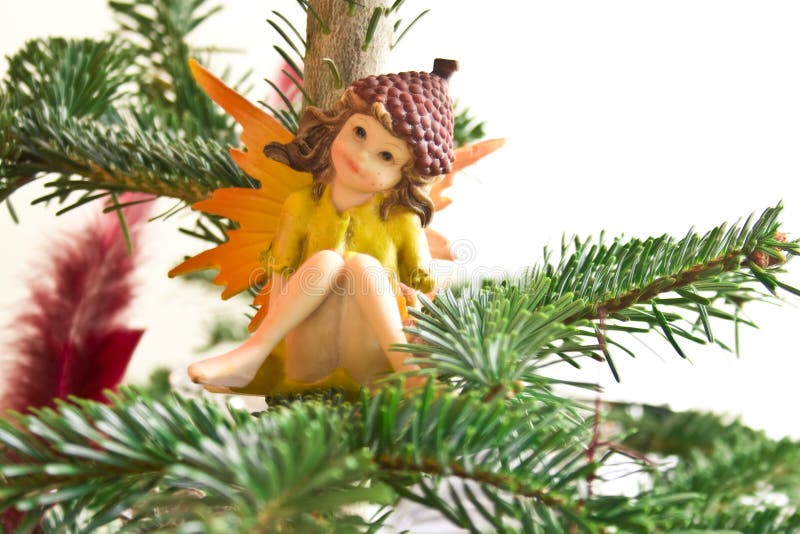 Elf in the Tree stock image. Image of feast, needle, christmas - 3857251