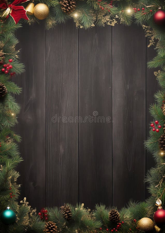 Elf Tree Toppers Watercolor Winter Border Stock Illustration ...