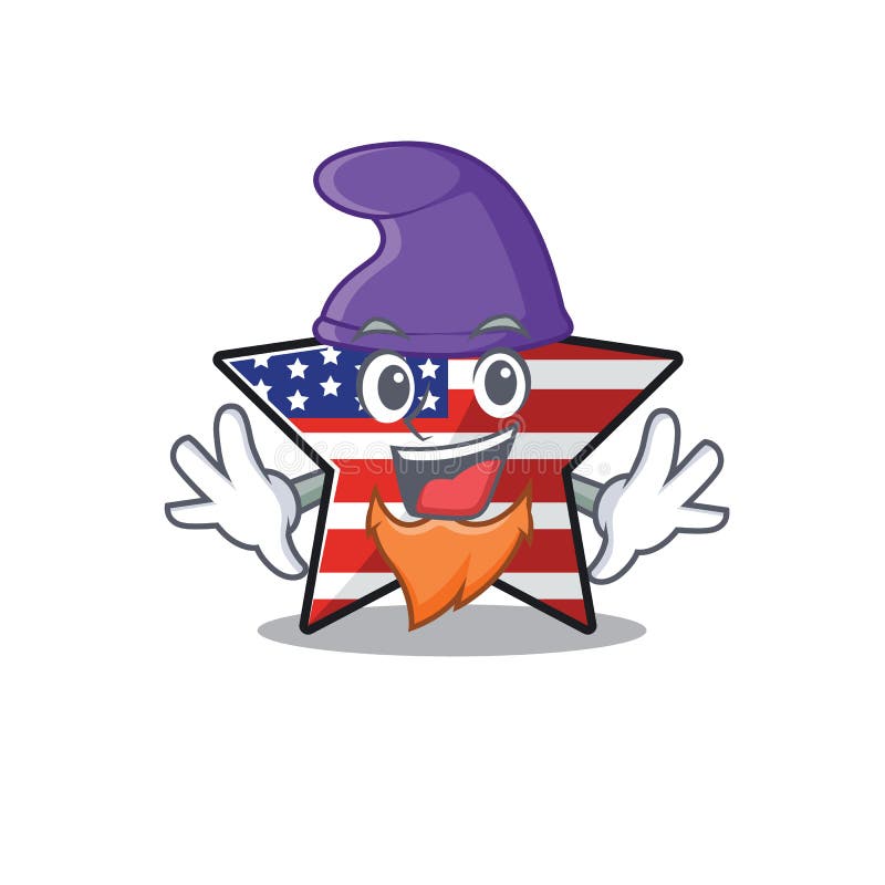 Elf Usa Star Isolated with Cartoon Shape Stock Vector - Illustration of ...