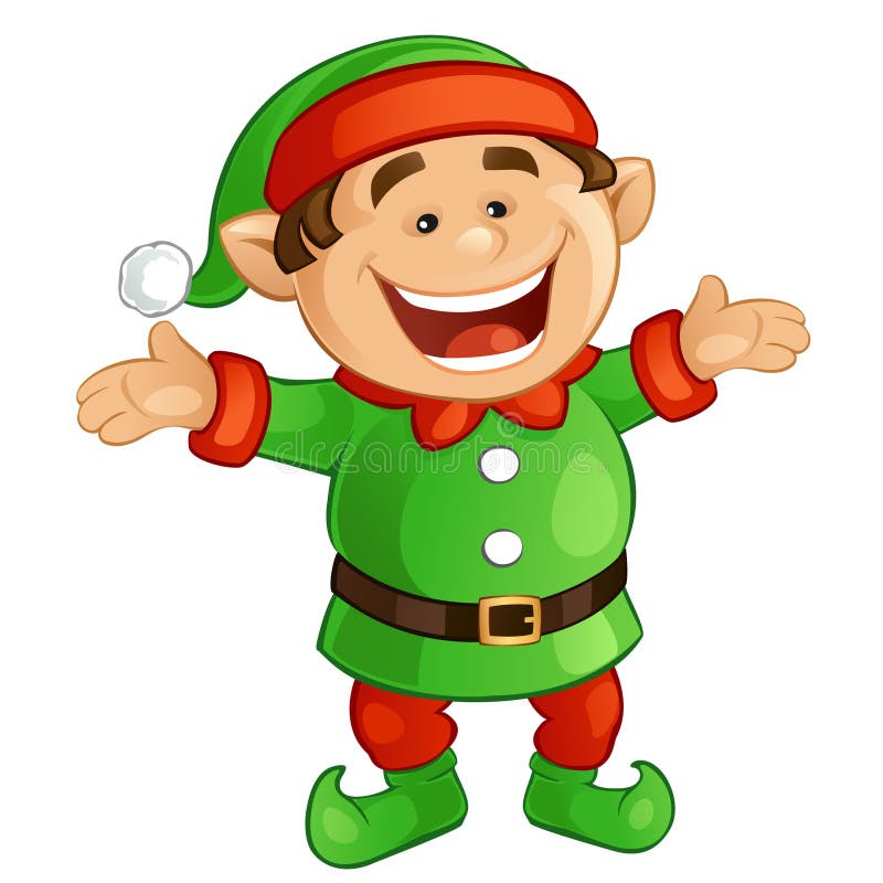 Elf stock vector. Illustration of season, laughing, celebration - 65638609