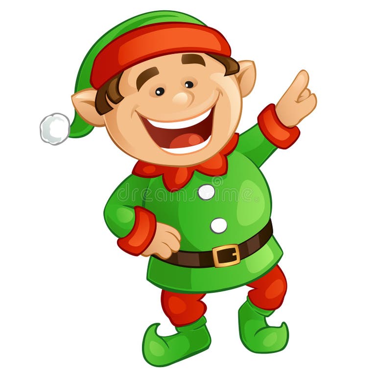 Elf stock vector. Illustration of finger, holiday, happy - 65638611