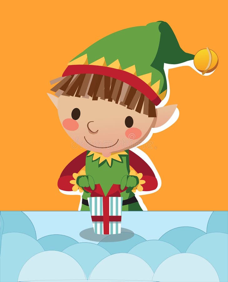 Elf stock vector. Illustration of vector, wearing, illustrator - 48053562
