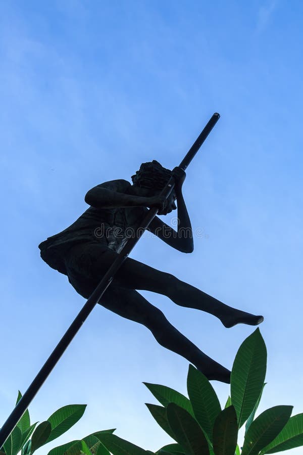 Elfin Figure Fly Over Forest Stock Photo - Image of nature, beautiful ...