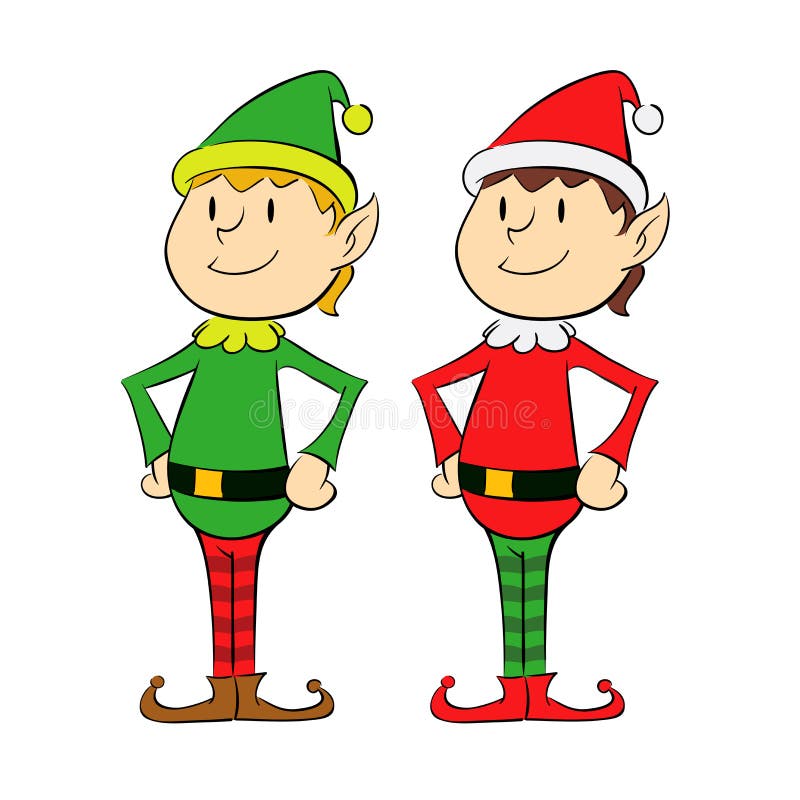 Elfo di Natale illustrazione vettoriale. Illustrazione di fata - 45812113