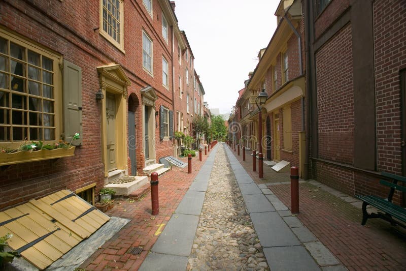 Elfreth s Alley, stock photo. Image of urban, scene, americas - 26901234