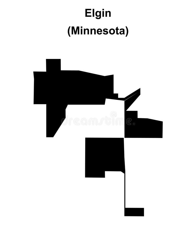 Elgin outline map stock illustration. Illustration of infographics ...