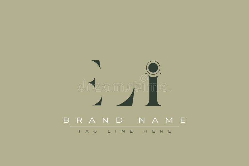 ELI Abstract Letter Logo Design Stock Vector - Illustration of elegant ...