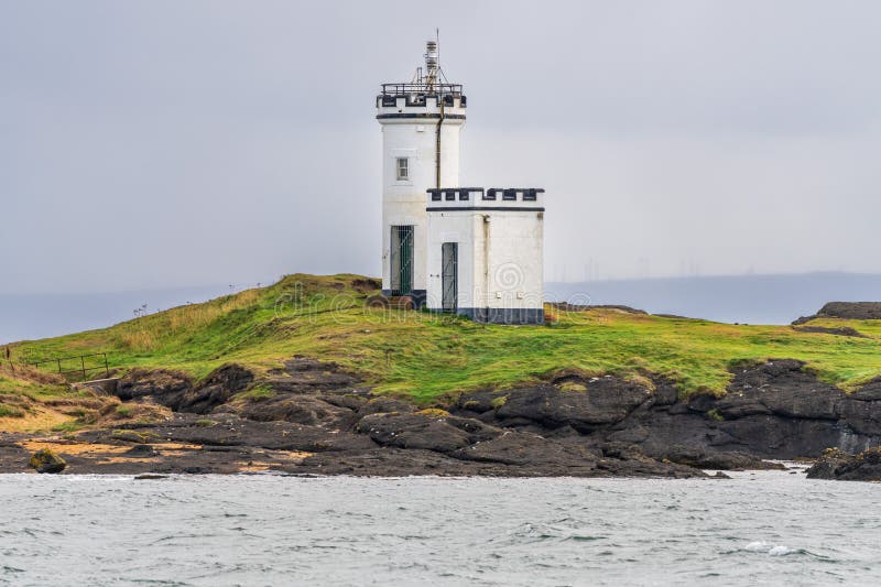 Elie Ness Lighthouse, Scotland, UK Stock Image - Image of rock ...