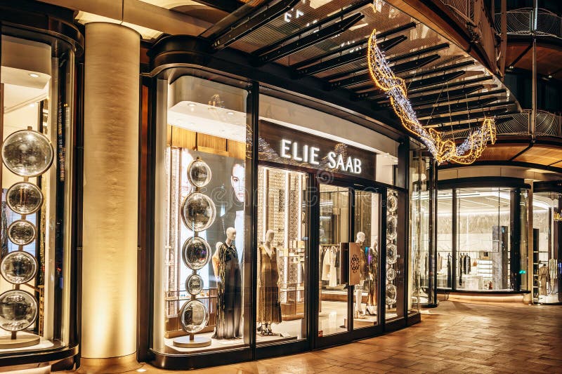 Elie Saab Boutique Window in Monaco Editorial Stock Image - Image of ...