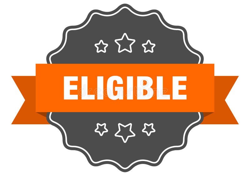 Eligible Label. Eligible Isolated Seal. Sticker. Sign Stock Vector ...