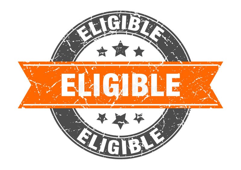 Eligible Round Stamp with Ribbon. Label Sign Stock Vector ...