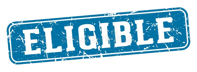 Eligible Rectangular Sign. Eligible Stamp Stock Illustration ...