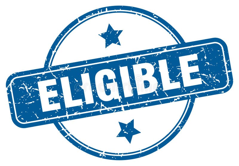 Eligible Stamp. Eligible Round Vintage Grunge Label Stock Vector ...