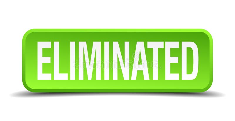 Eliminated button stock vector. Illustration of banner - 121127199