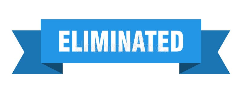 Eliminated ribbon. stock vector. Illustration of paper - 191263602