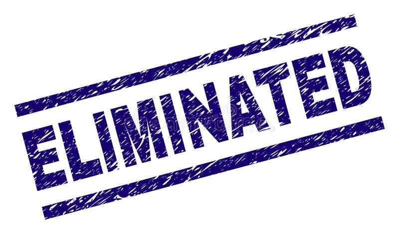 Scratched Textured ELIMINATED Stamp Seal Stock Vector - Illustration of ...