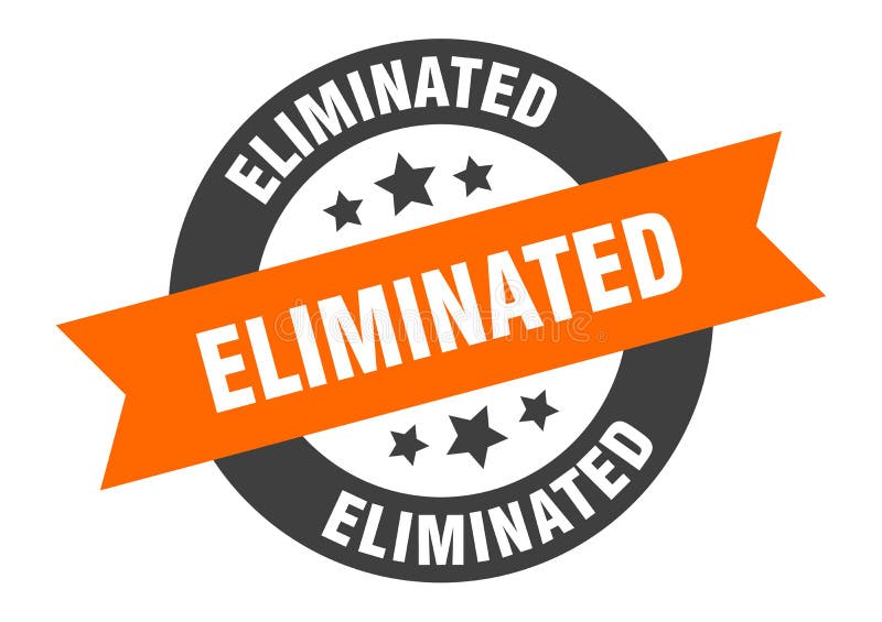 Eliminated Sticker. Eliminated Square Sign Stock Vector - Illustration ...
