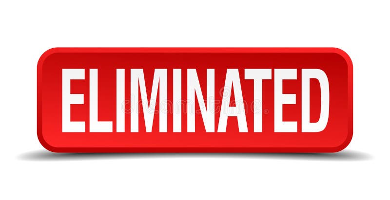 Eliminated Square Grunge Stamp Stock Vector - Illustration of grunge ...