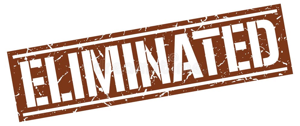 Eliminated stamp stock vector. Illustration of square - 120951215