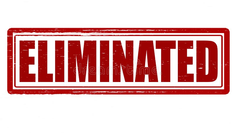 Eliminated rubber stamp stock vector. Illustration of expel - 82341079