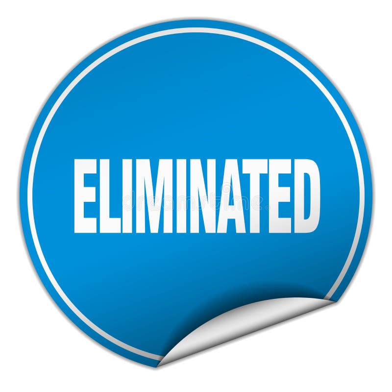 Eliminated Sticker. Eliminated Square Sign Stock Vector - Illustration ...