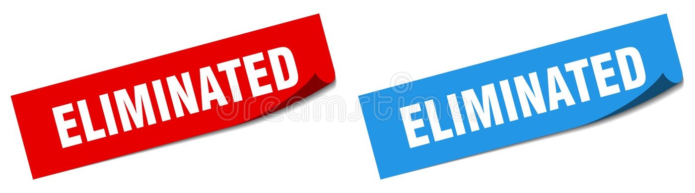 Eliminated Sticker Stock Illustrations – 282 Eliminated Sticker Stock ...