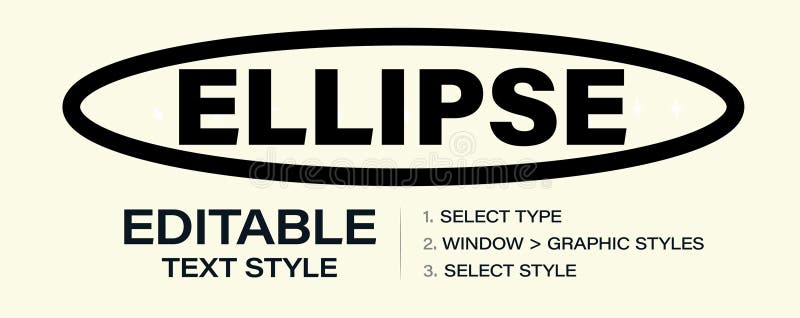 Elipse Editable Text Frame Effect, Oval Graphic Style Template ...