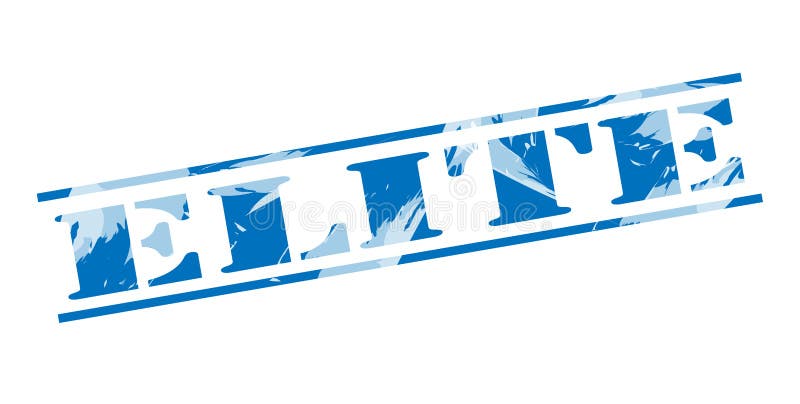Elite blue stamp stock illustration. Illustration of stamp - 97573810