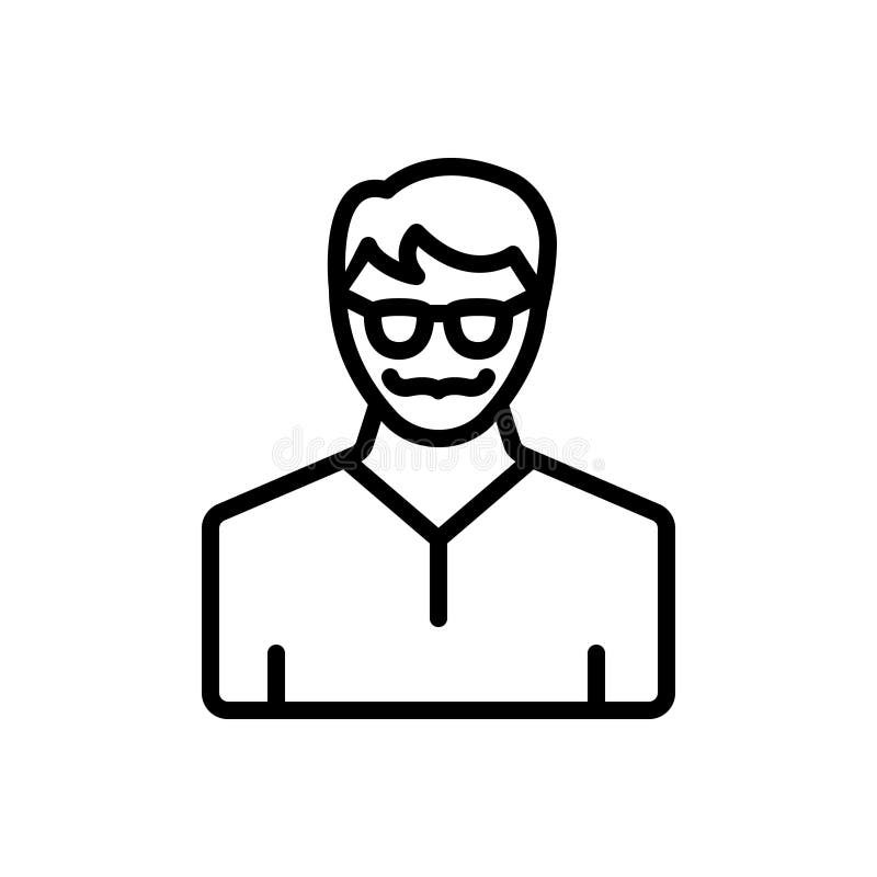 Black Line Icon for Elite, People and Human Stock Vector - Illustration ...