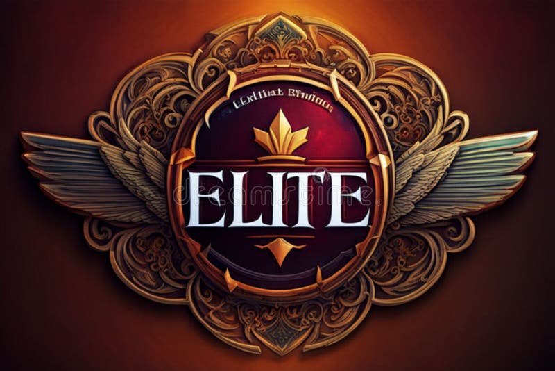 Elite Logo in the Form of a Badge Stock Illustration - Illustration of ...