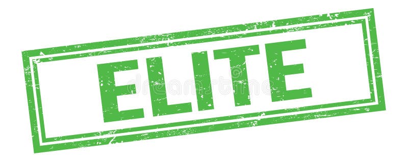 ELITE Text Written on Red Vintage Stamp Stock Illustration ...