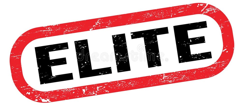 ELITE, Text Written on Red-black Stamp Sign Stock Illustration ...