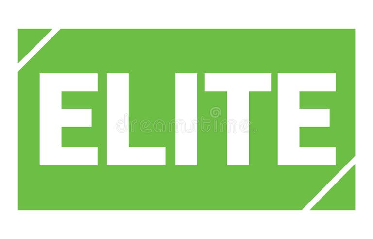 ELITE Text Written on Green Stamp Sign Stock Illustration ...