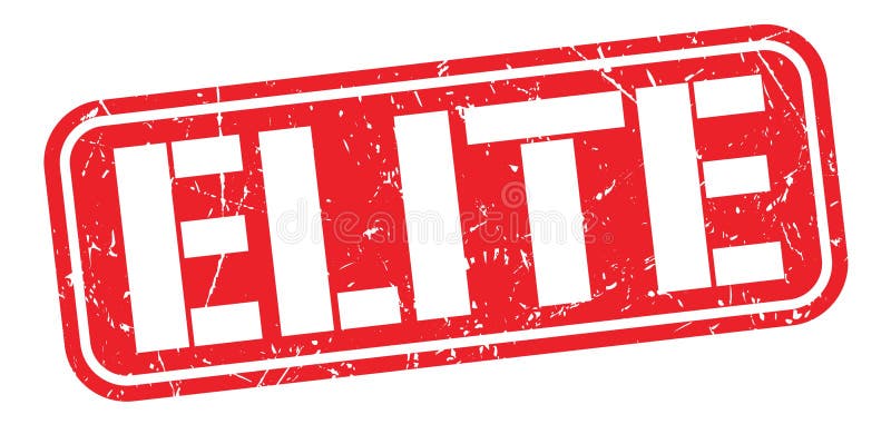 ELITE Text Written on Red Stamp Sign Stock Illustration - Illustration ...