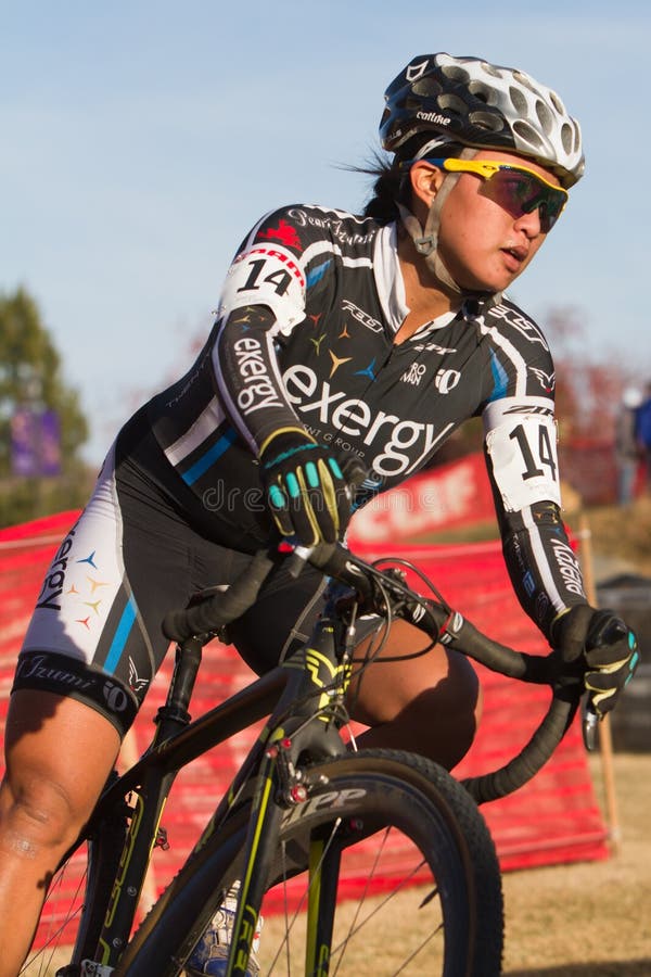 Elite Woman Cyclocross Racer Editorial Photography - Image of national ...