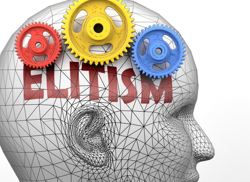 Elitism and Human Mind - Pictured As Word Elitism Inside a Head To ...